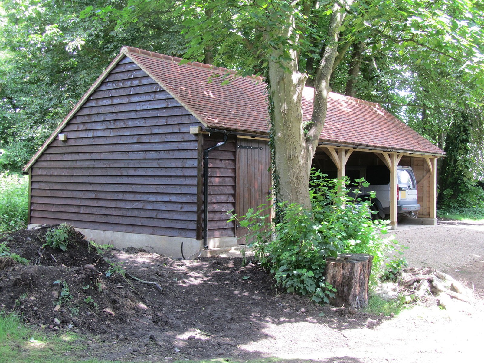 Oak Garages in Scotland - Timber Kits - Oak Frames Direct