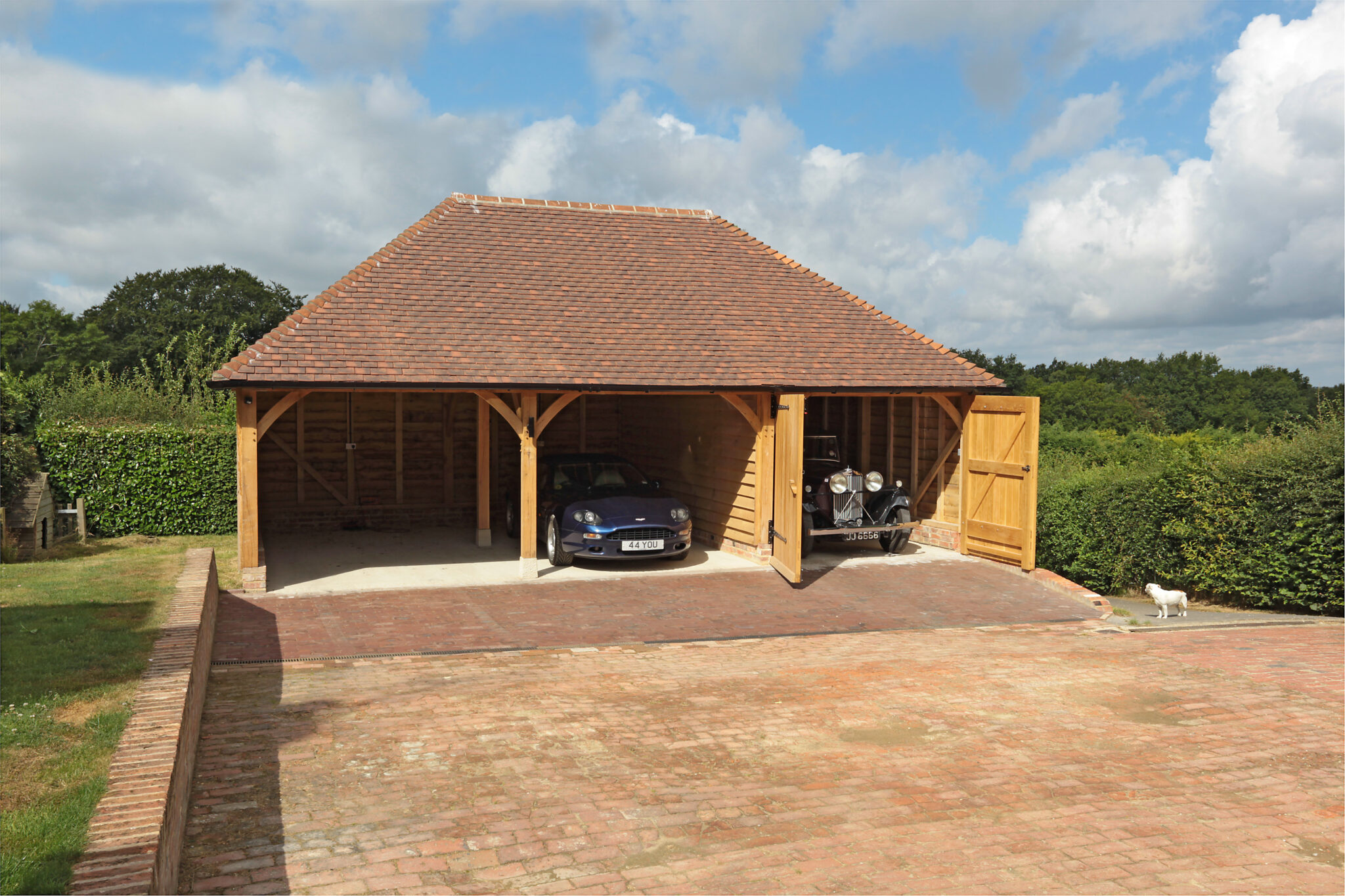 Three Bay Garage Gallery - Oak Frames Direct