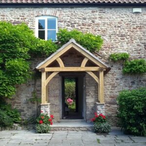 High Brick Plinth Porch Gallery - Oak Frames Direct