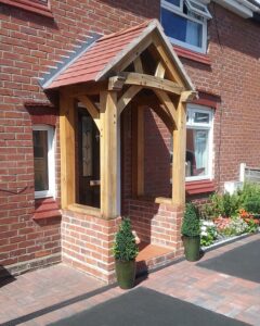 High Brick Plinth Porch Gallery - Oak Frames Direct