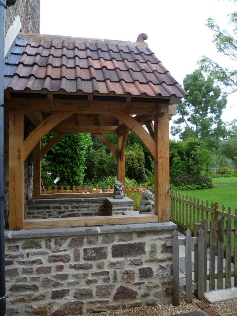 High Brick Plinth Porch Gallery - Oak Frames Direct